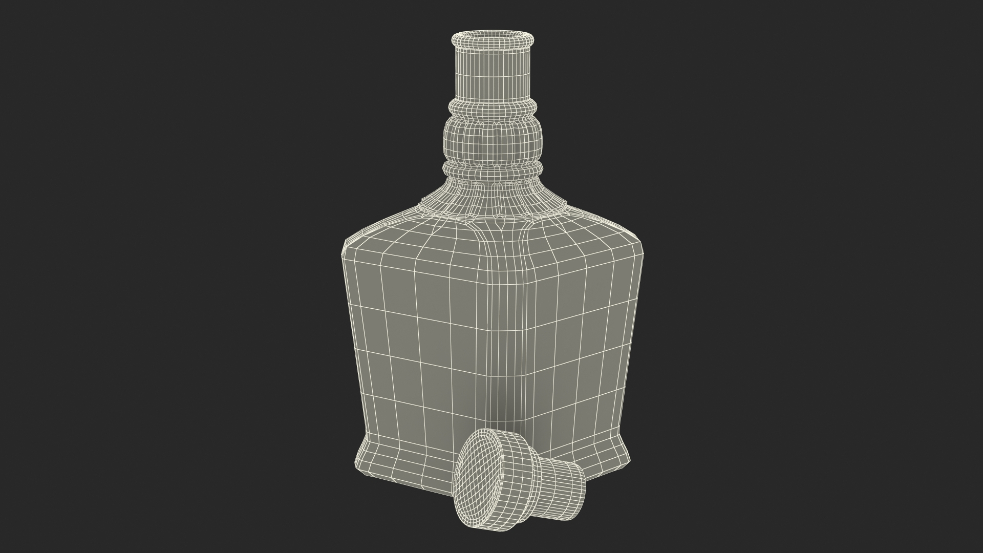 Open Alcohol Bottle Empty 3D Model - TurboSquid 2046574