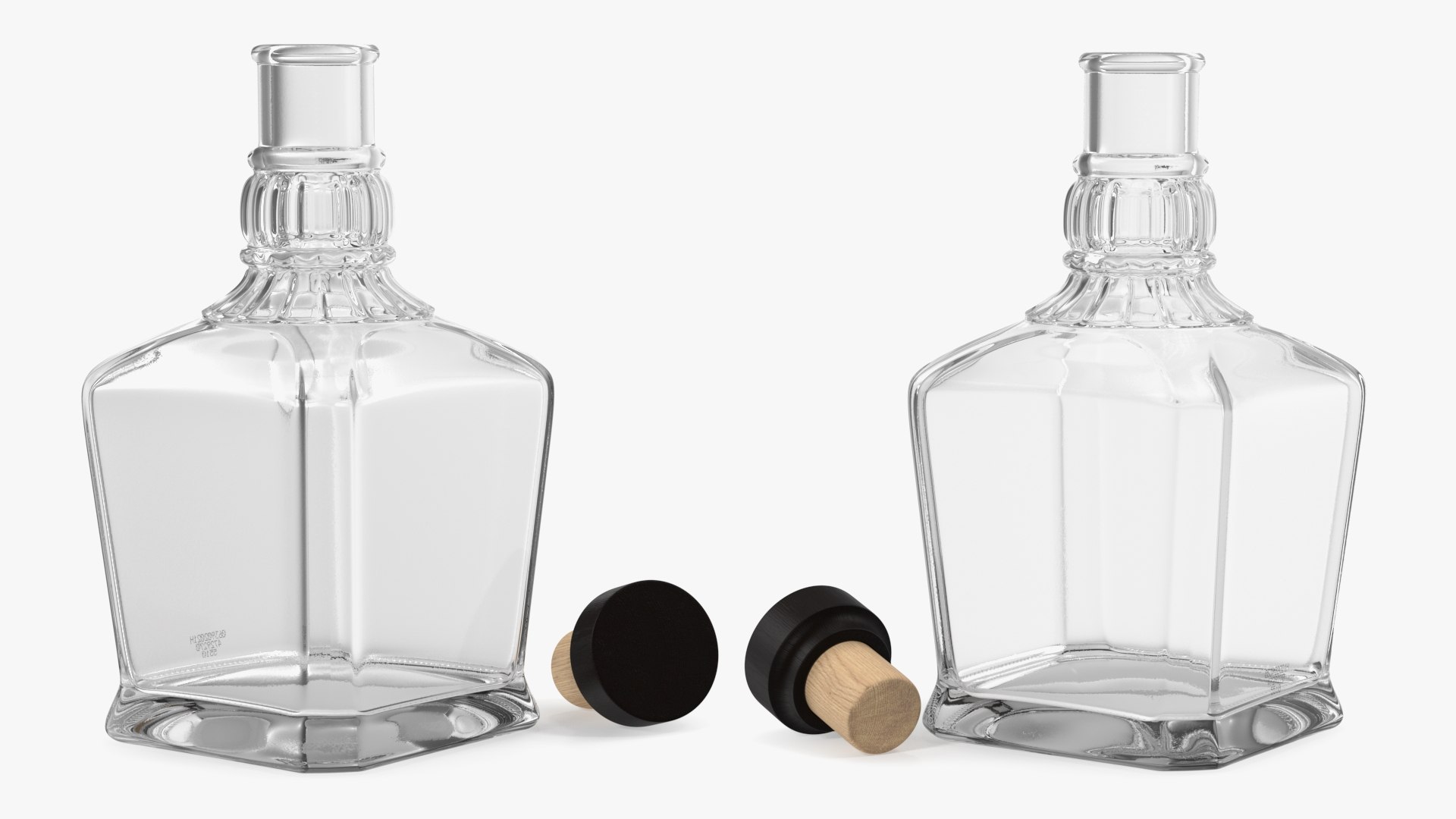 Open Alcohol Bottle Empty 3D model - TurboSquid 2046574