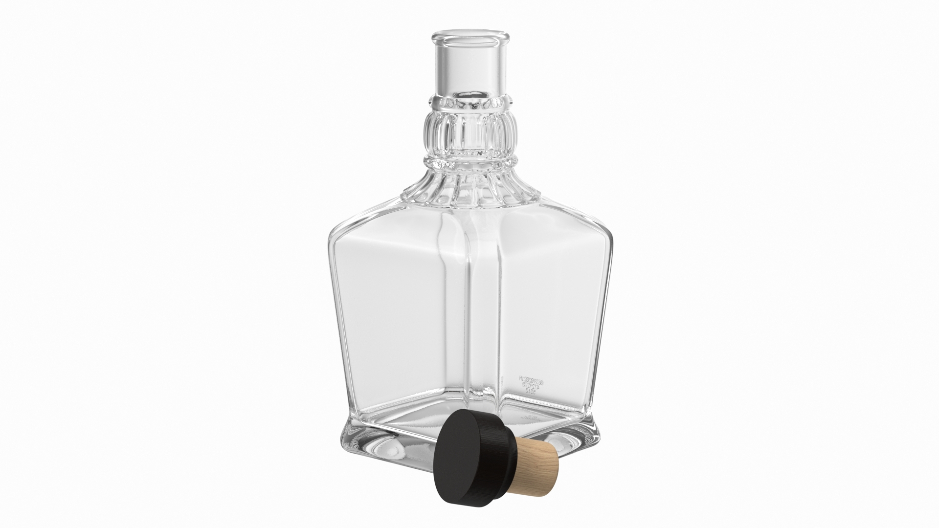 Open Alcohol Bottle Empty 3D Model - TurboSquid 2046574