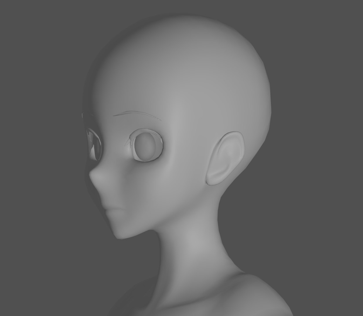 Anime Female Base Model 3D - TurboSquid 2278635