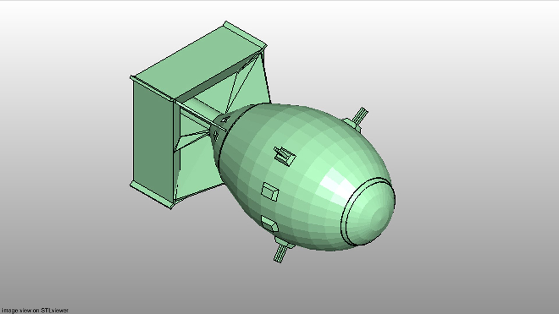 Atom Bomb Fat 3D Model - TurboSquid 1262982