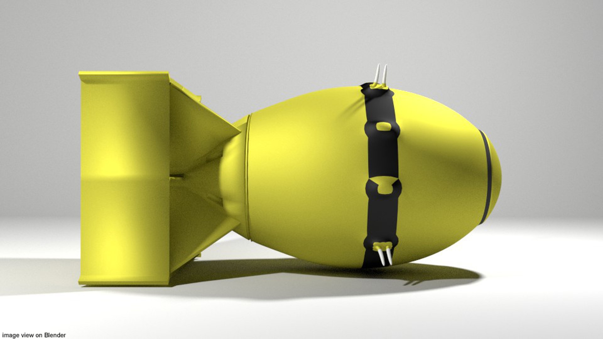 Atom Bomb Fat 3D Model - TurboSquid 1262982