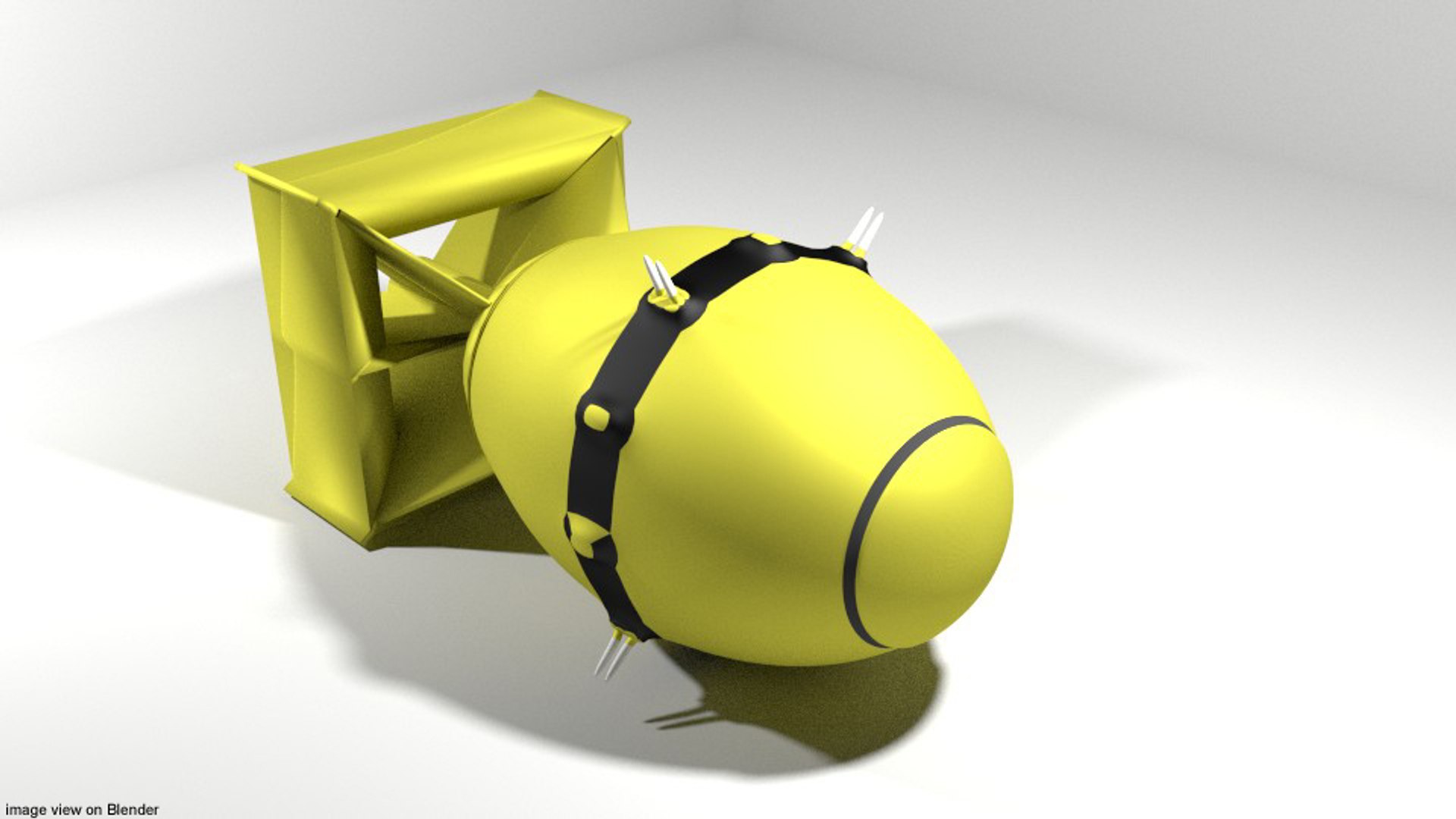 Atom Bomb Fat 3D Model - TurboSquid 1262982