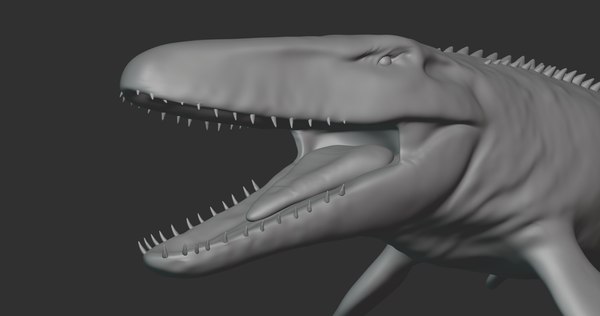 modelo 3d Mosasaurus Basemesh Low Poly - TurboSquid 1994691