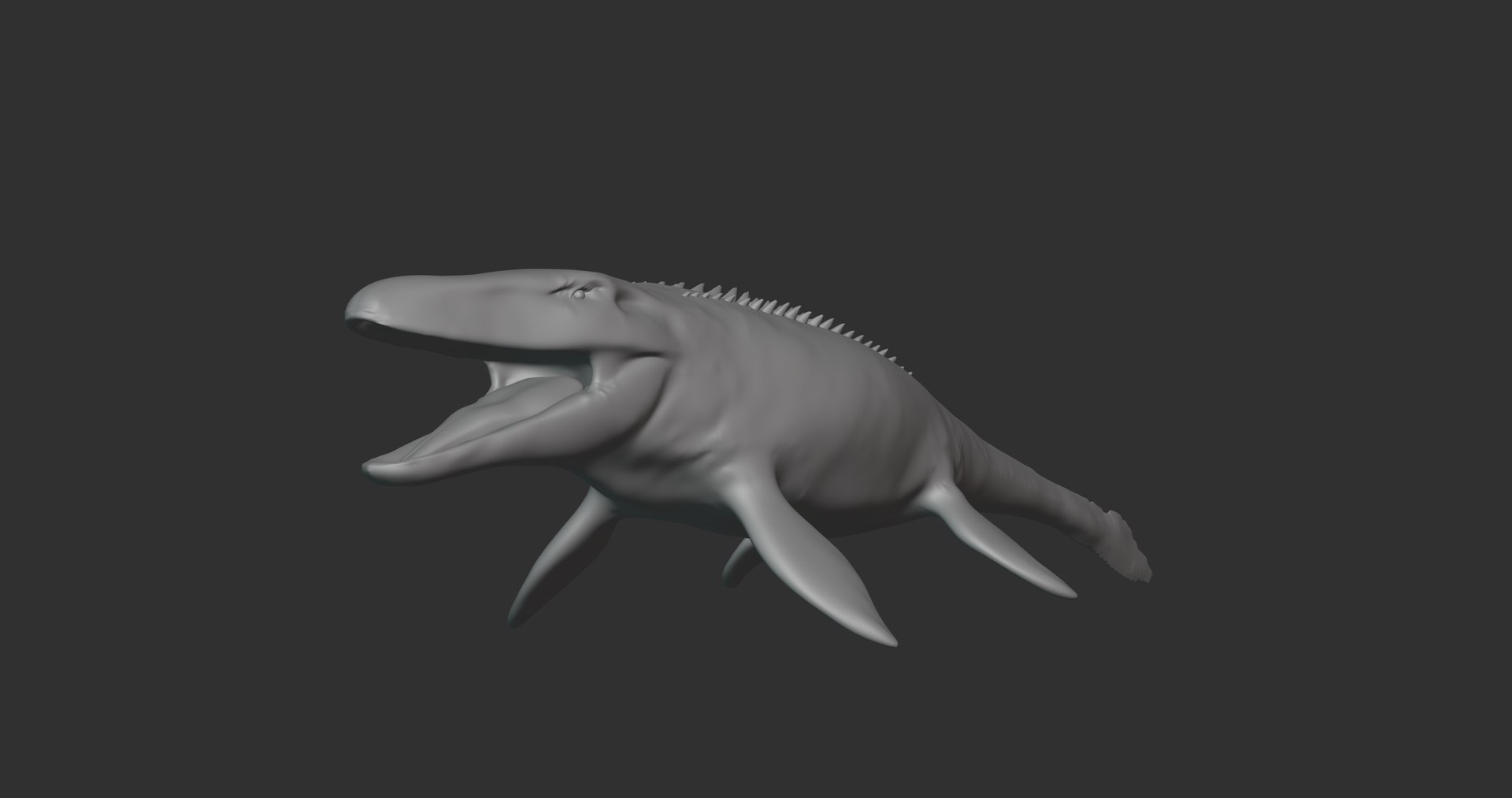 modelo 3d Mosasaurus Basemesh Low Poly - TurboSquid 1994691