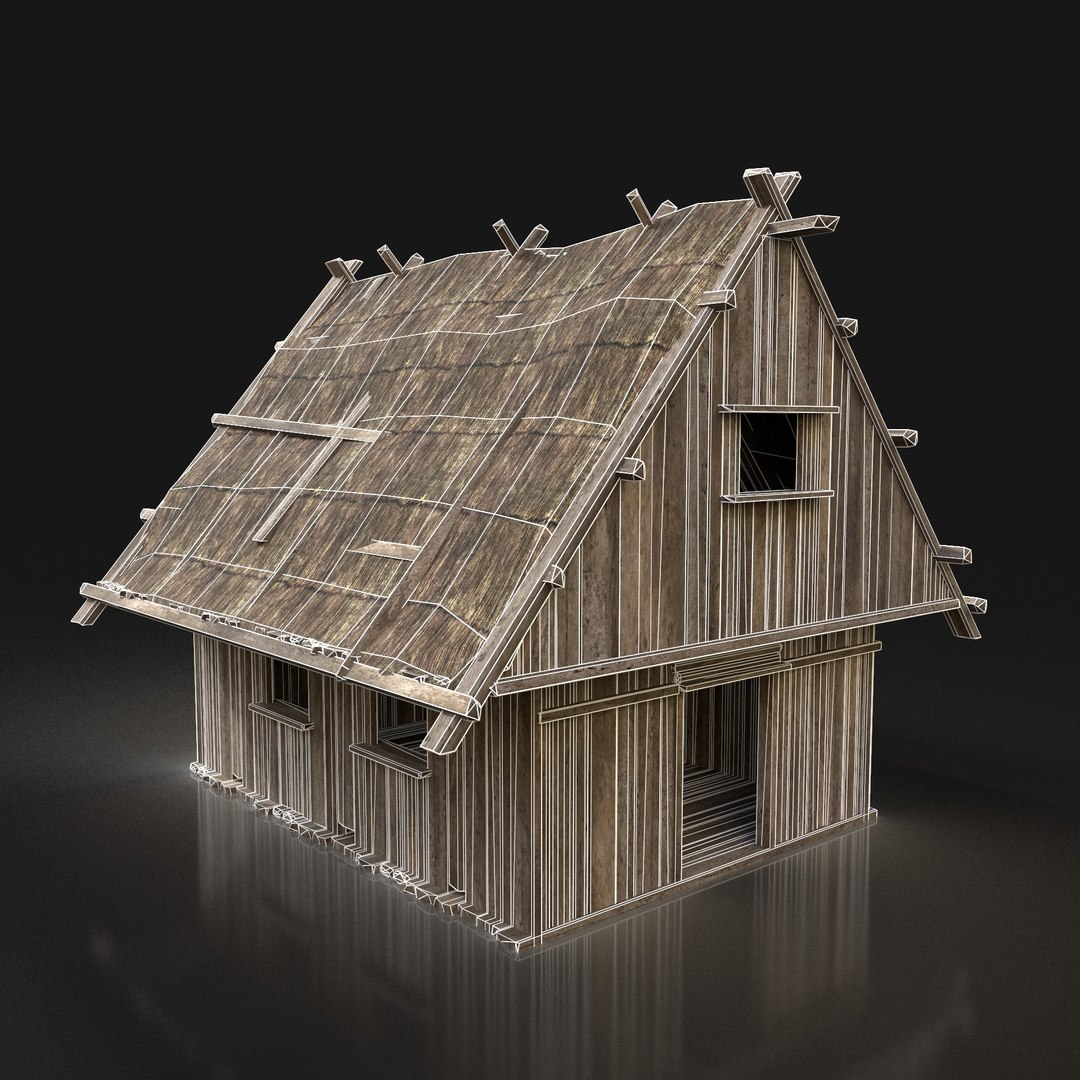 3D ready simple thatched hut buildings - TurboSquid 1489950
