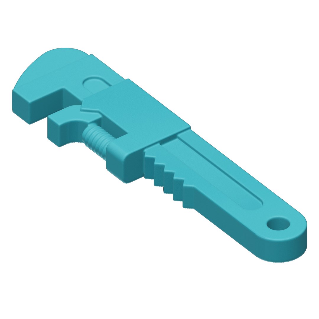 Plastic Pipe Wrench Toy model - TurboSquid 2128747