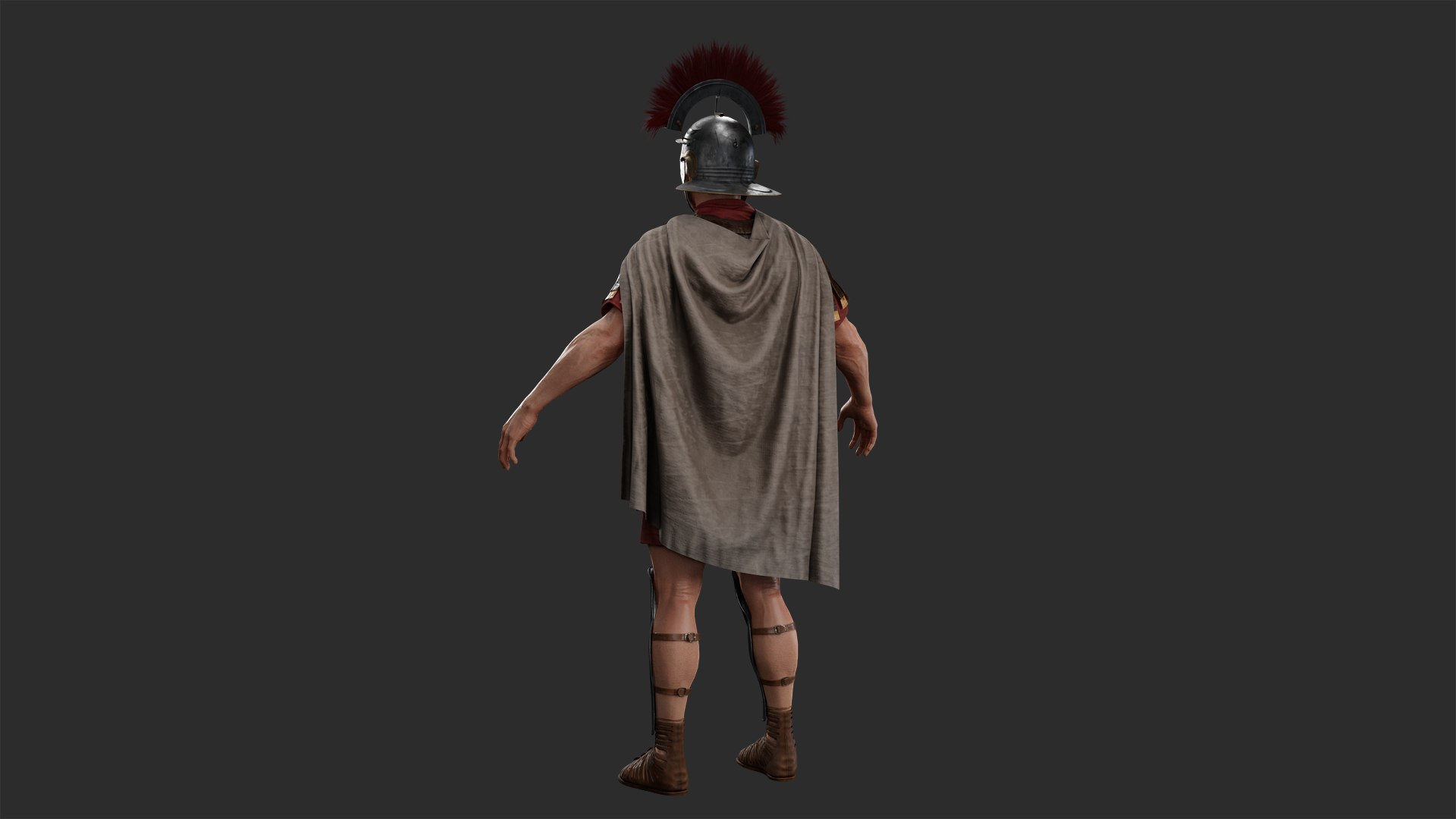 3D Model ROMAN CENTURION CHARACTER - TurboSquid 2236926