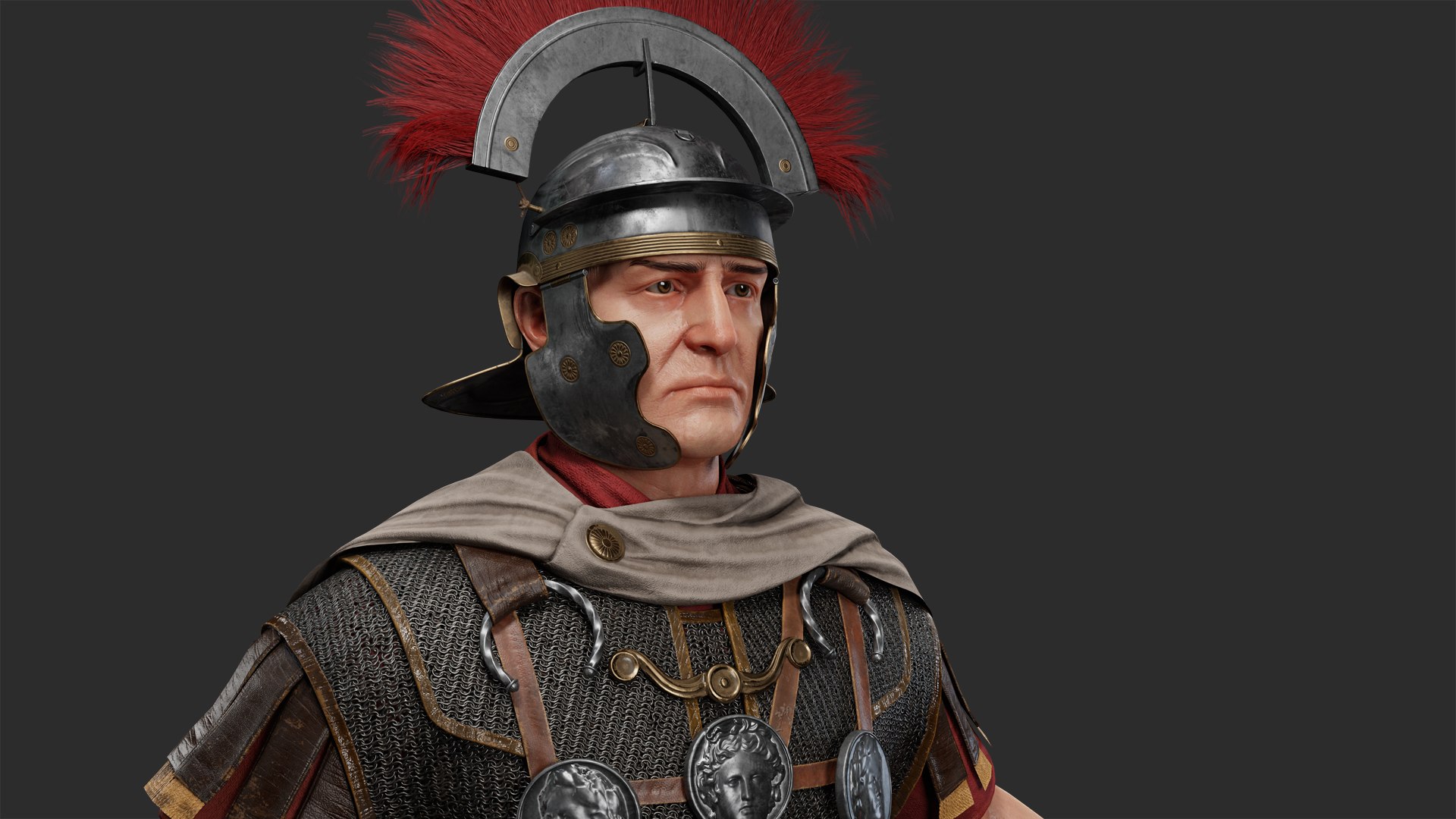 3D Model ROMAN CENTURION CHARACTER - TurboSquid 2236926