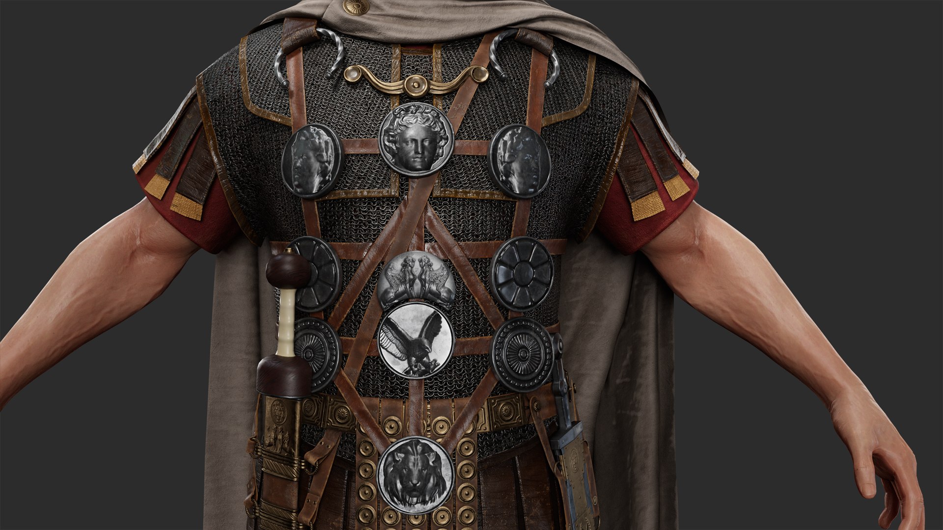 3D Model ROMAN CENTURION CHARACTER - TurboSquid 2236926