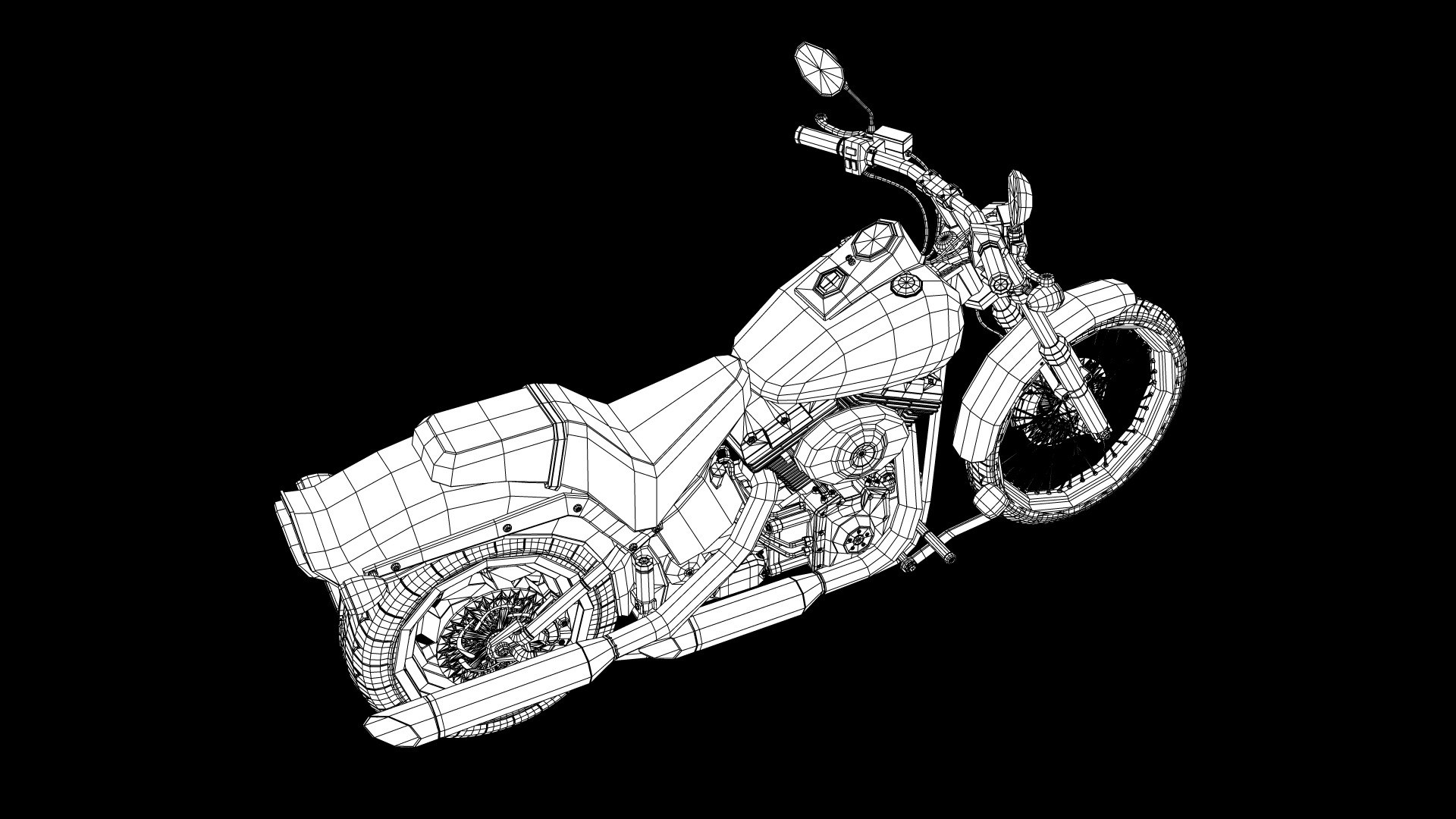3D Harley Davidson Night Train Model - TurboSquid 1618590