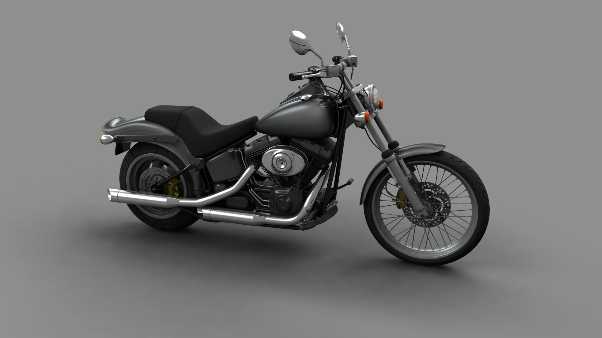 3D Harley Davidson Night Train Model - TurboSquid 1618590