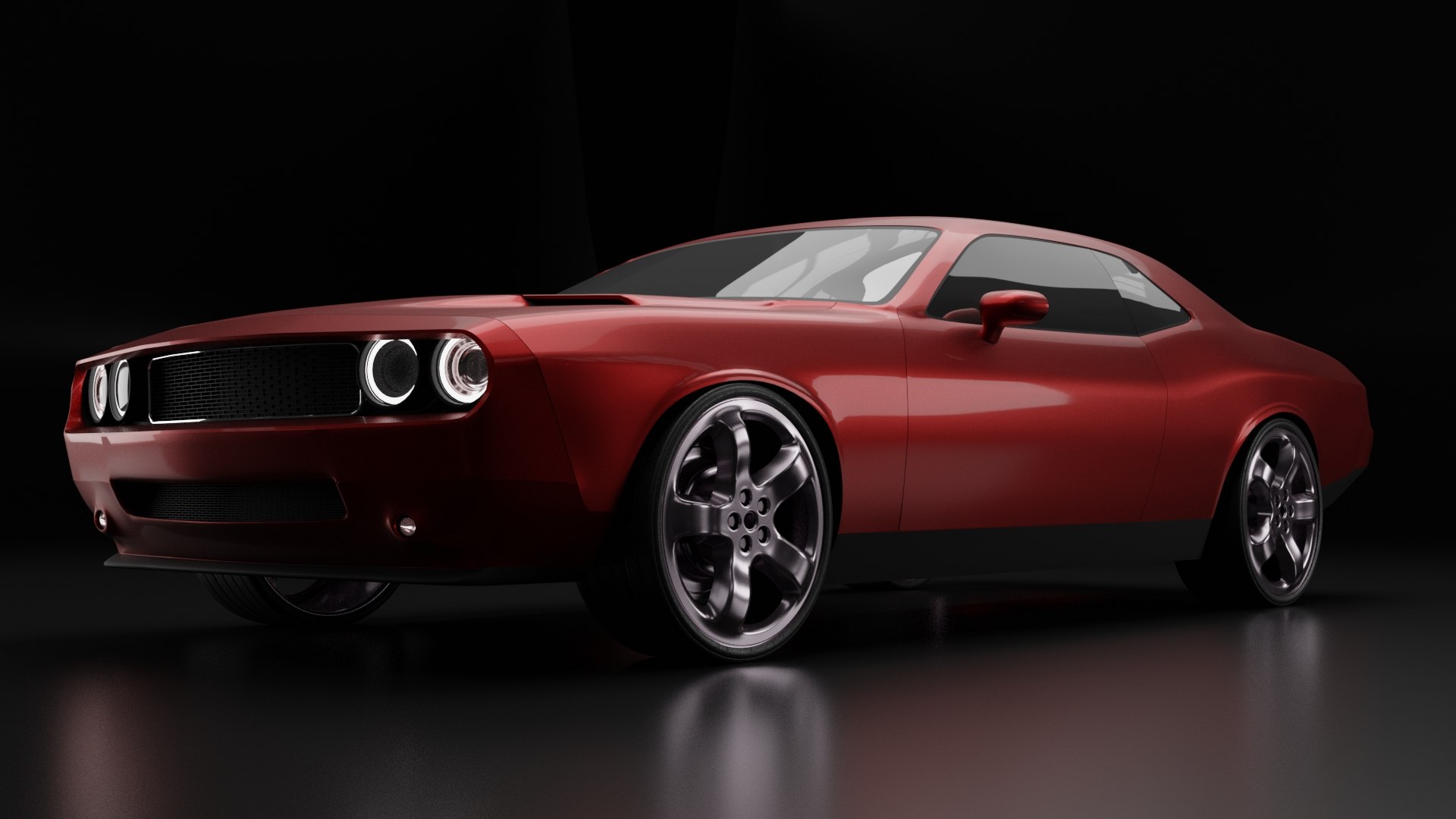 3D Dodge Challenger Car Design Model - TurboSquid 1698375