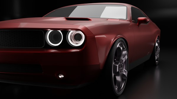 3D dodge challenger car design model - TurboSquid 1698375