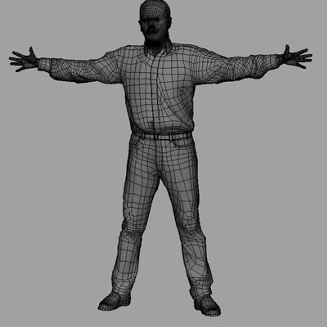 John Realistic Male Body Scan 3d Model