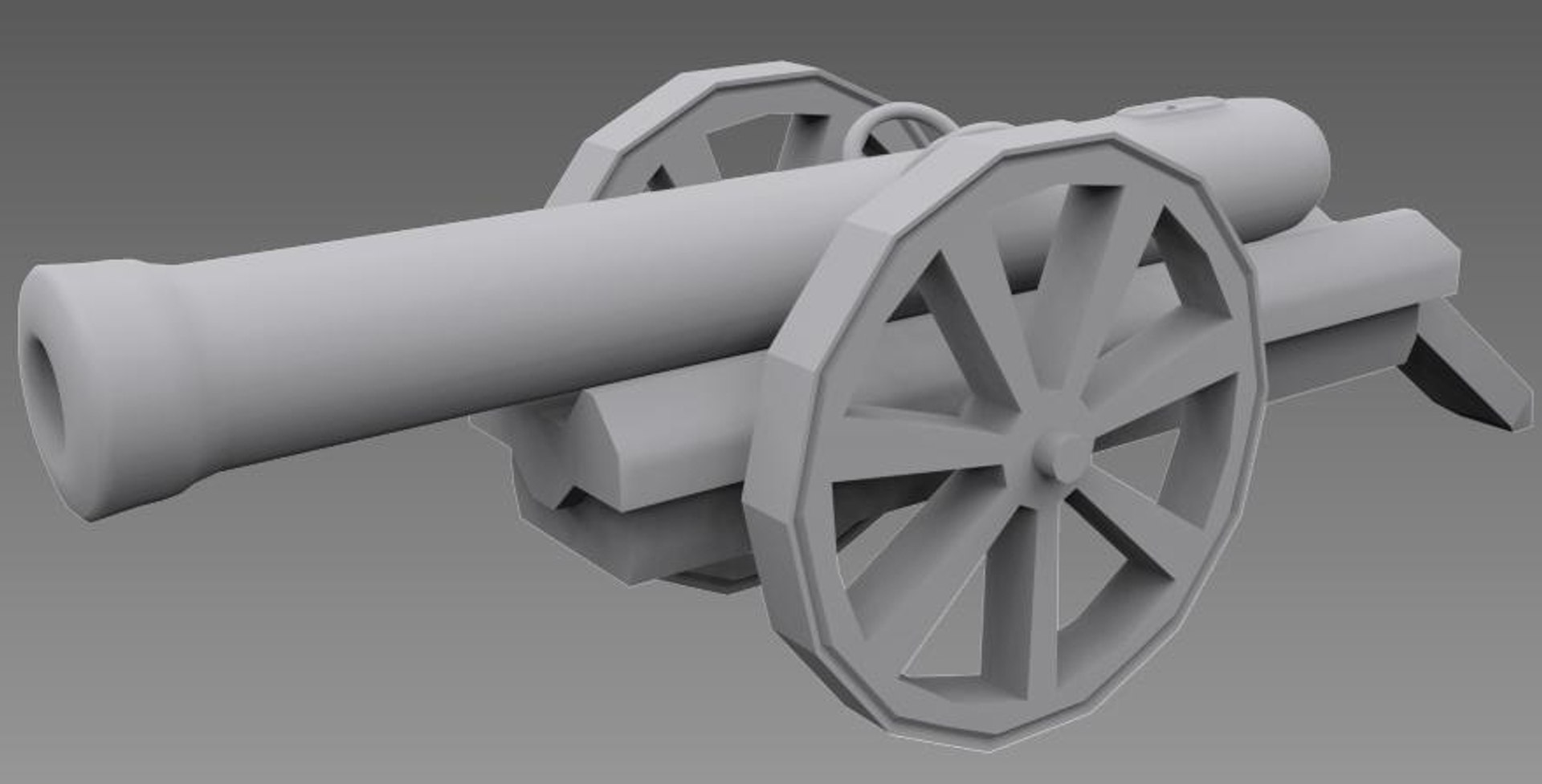 3d Model Historical Cannon