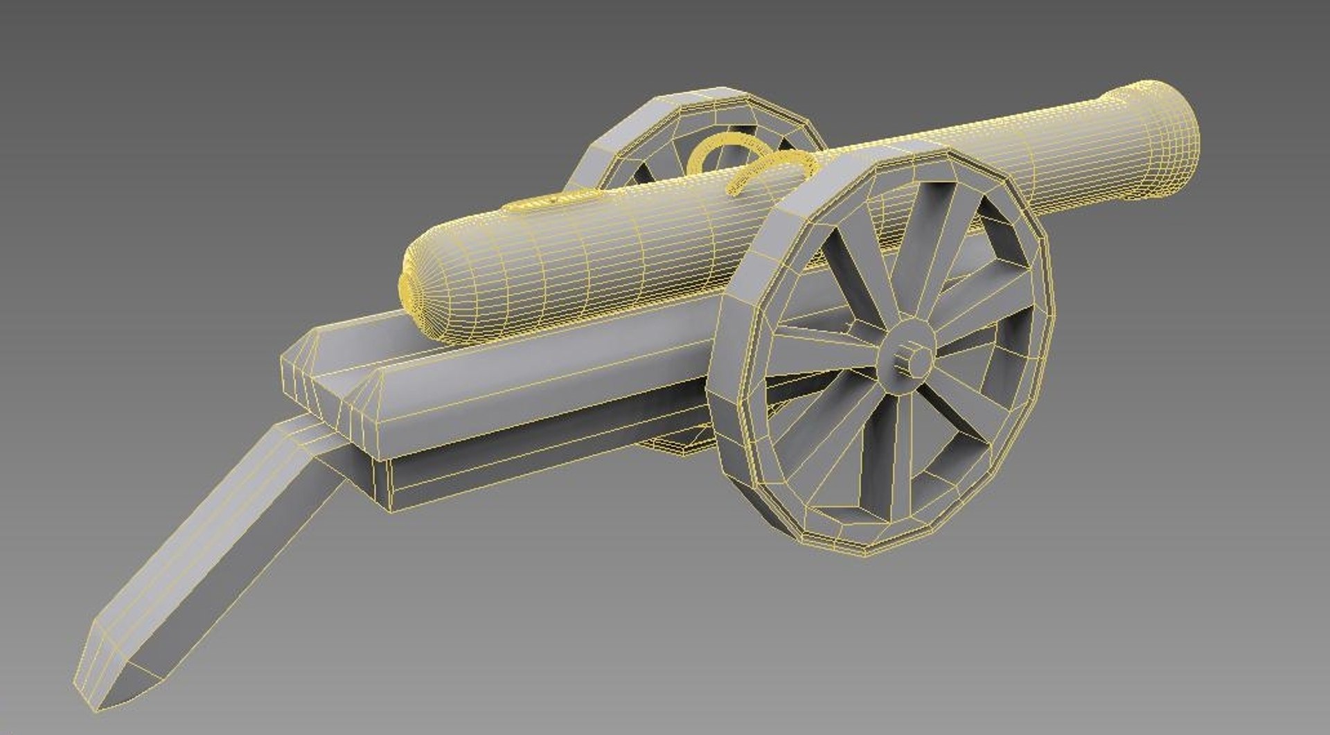 3d Model Historical Cannon