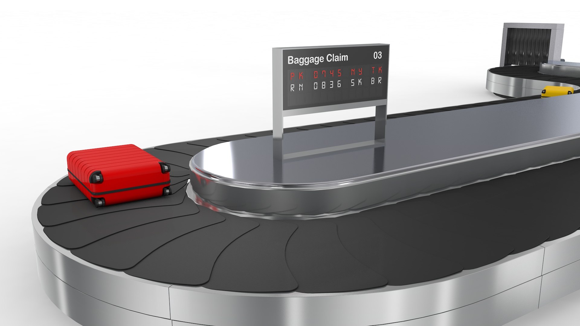 Airport Baggage Carousel Conveyor 1 3D model - TurboSquid 1717475
