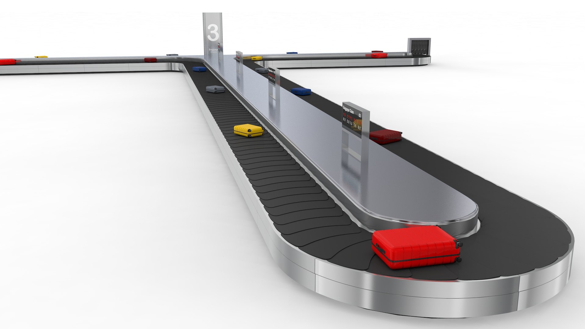 Airport Baggage Carousel Conveyor 1 3D model - TurboSquid 1717475