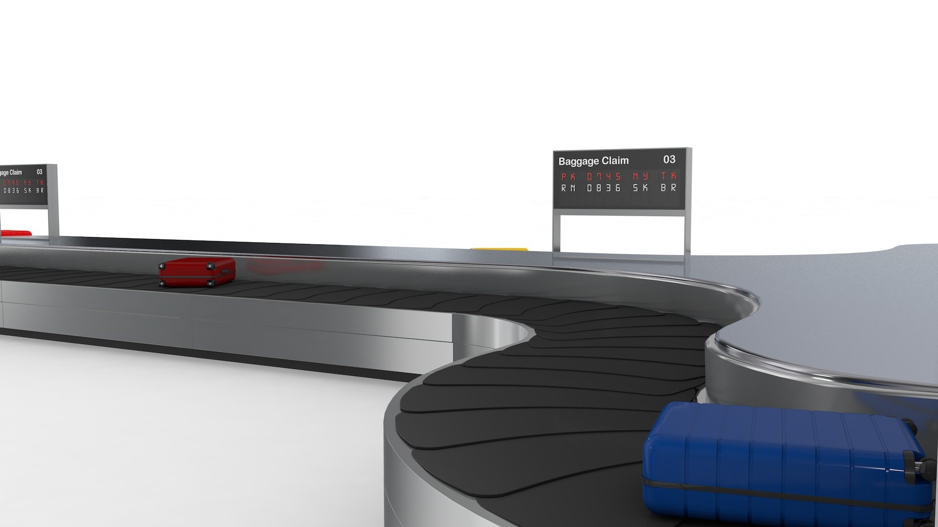 Airport Baggage Carousel Conveyor 1 3D model - TurboSquid 1717475