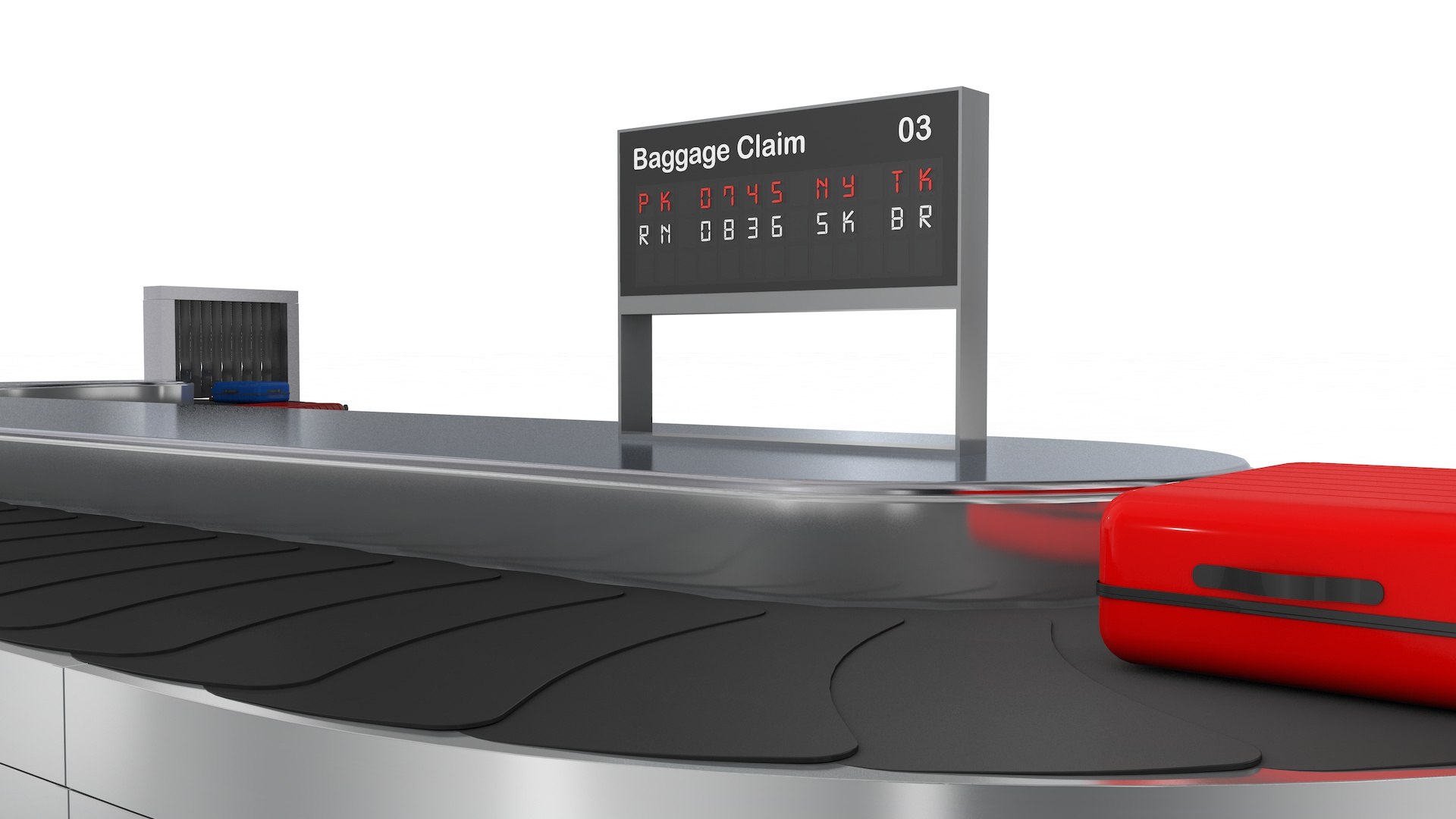 Airport Baggage Carousel Conveyor 1 3D model - TurboSquid 1717475