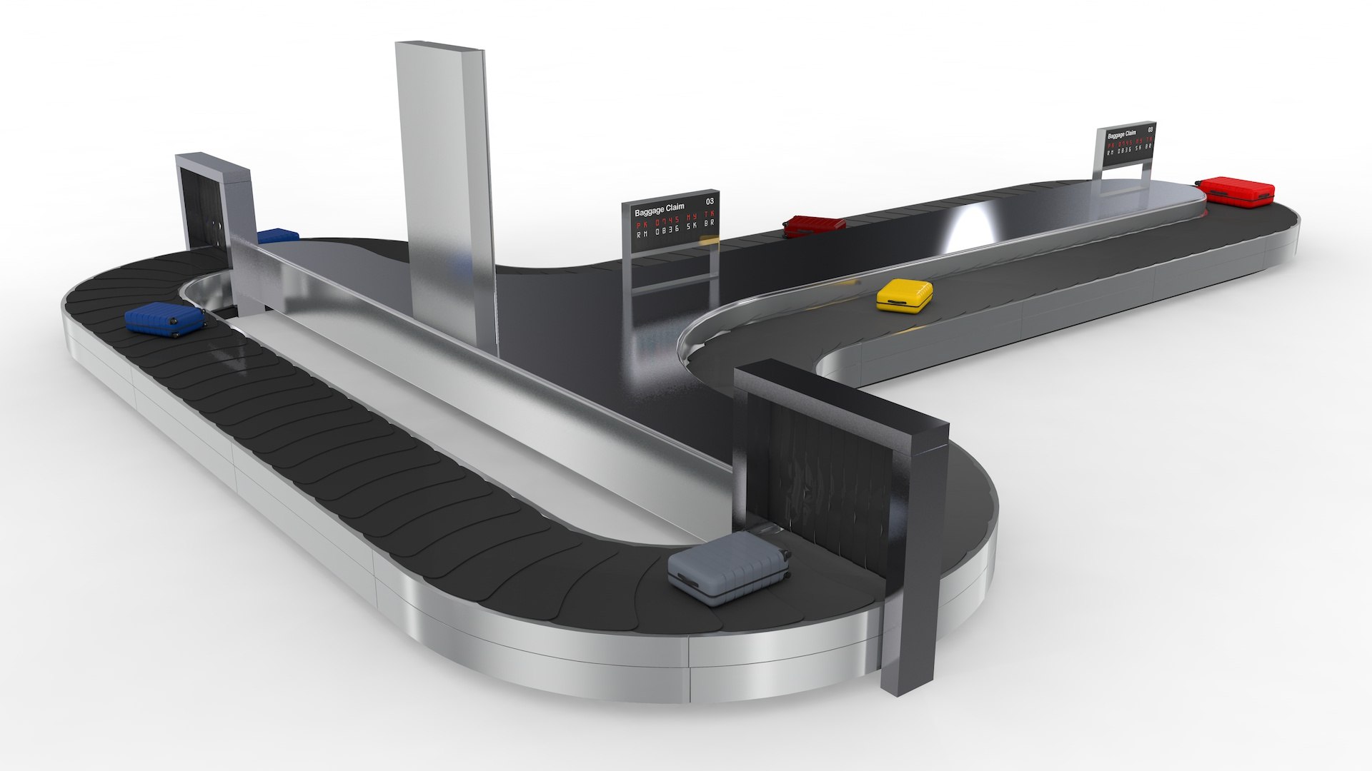 Airport Baggage Carousel Conveyor 1 3D model - TurboSquid 1717475