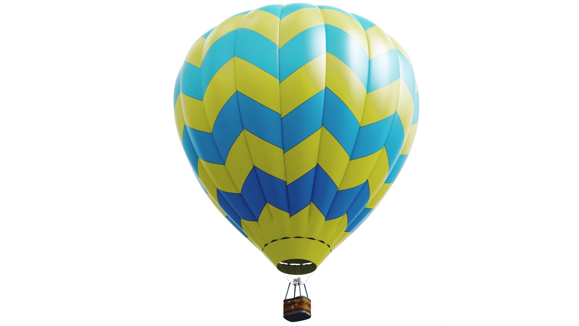 3D Hot Air Balloon Model - TurboSquid 1744658