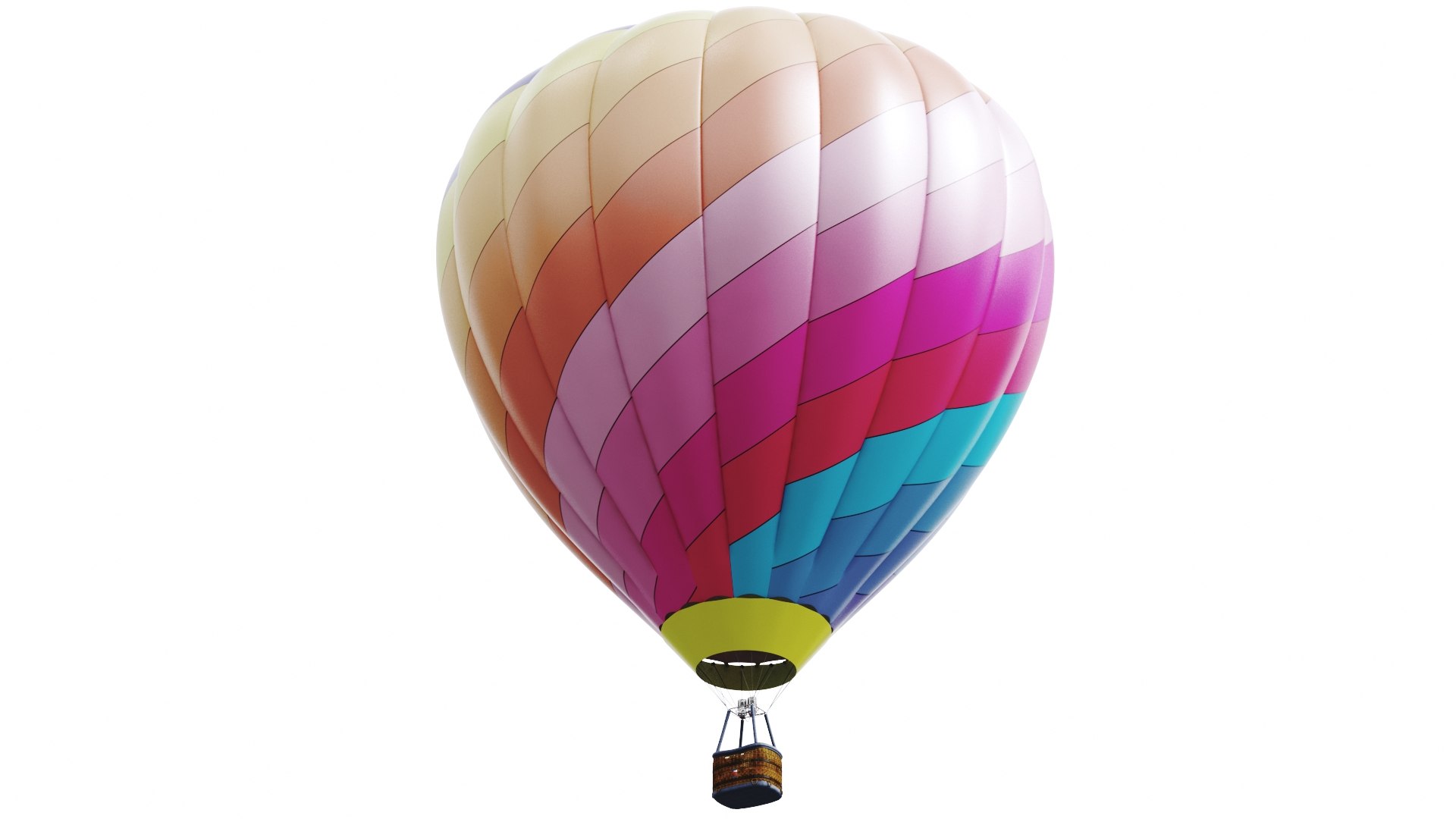 3D Hot Air Balloon Model - TurboSquid 1744658