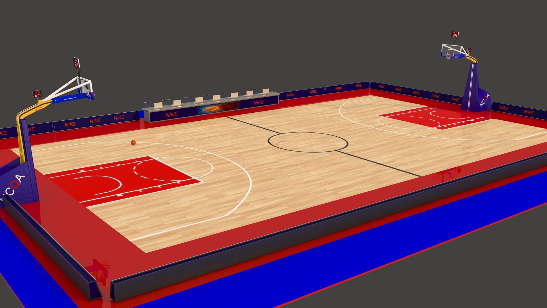 Basketball Basket Ball 3D Model - TurboSquid 1585622