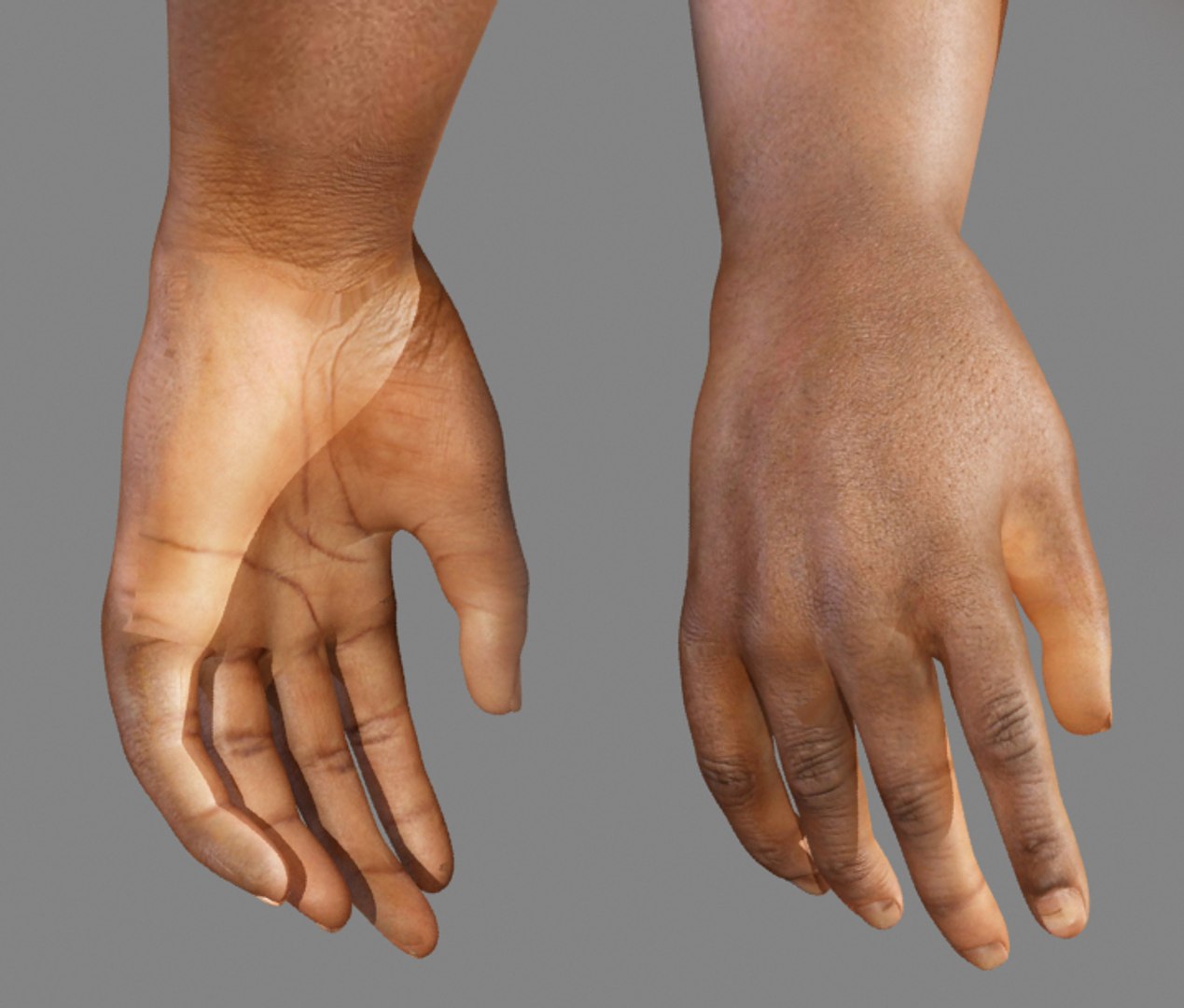 relaxed right hand reference