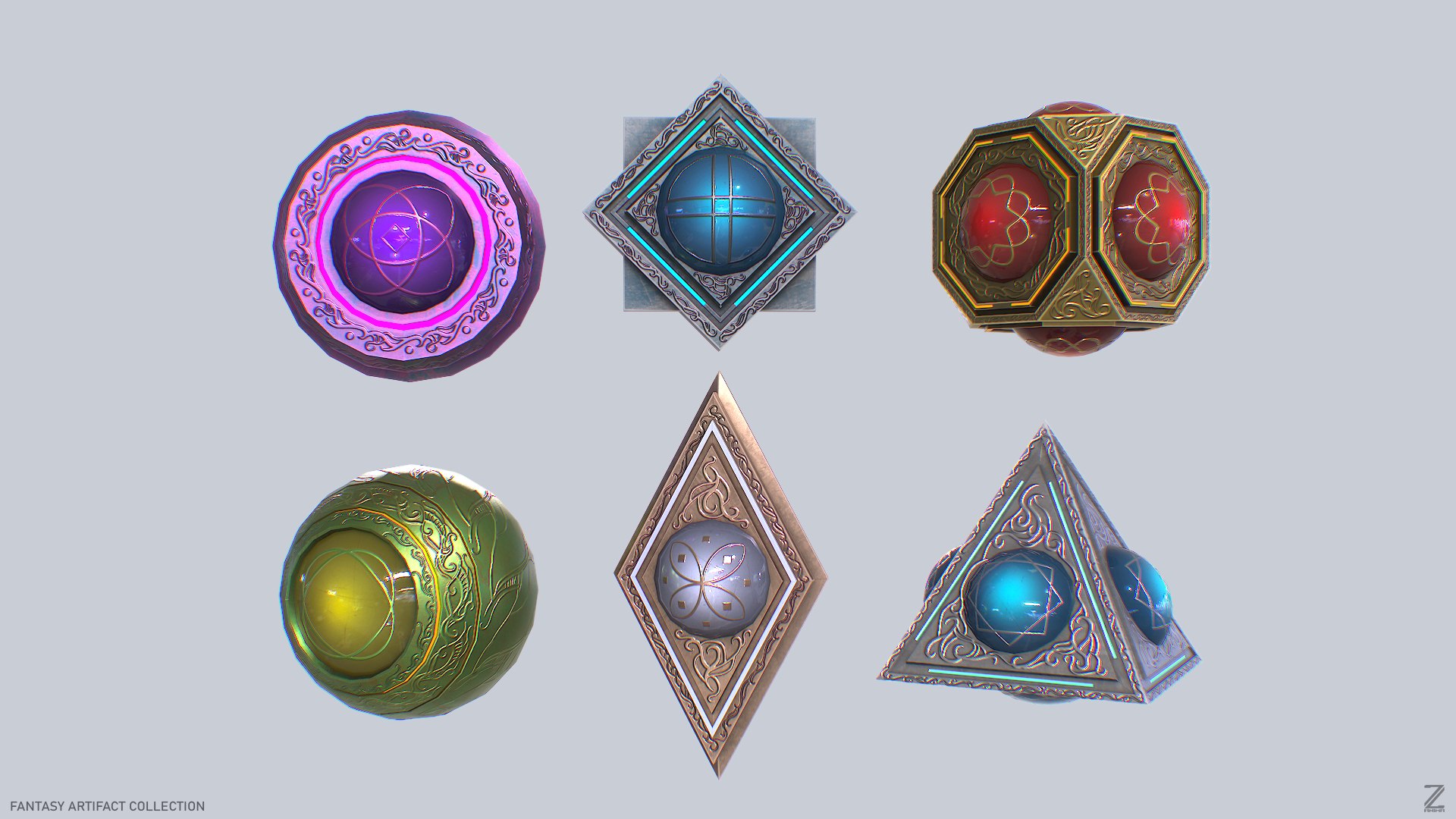 Fantasy Artifact Collection 3D Model - TurboSquid 2219737