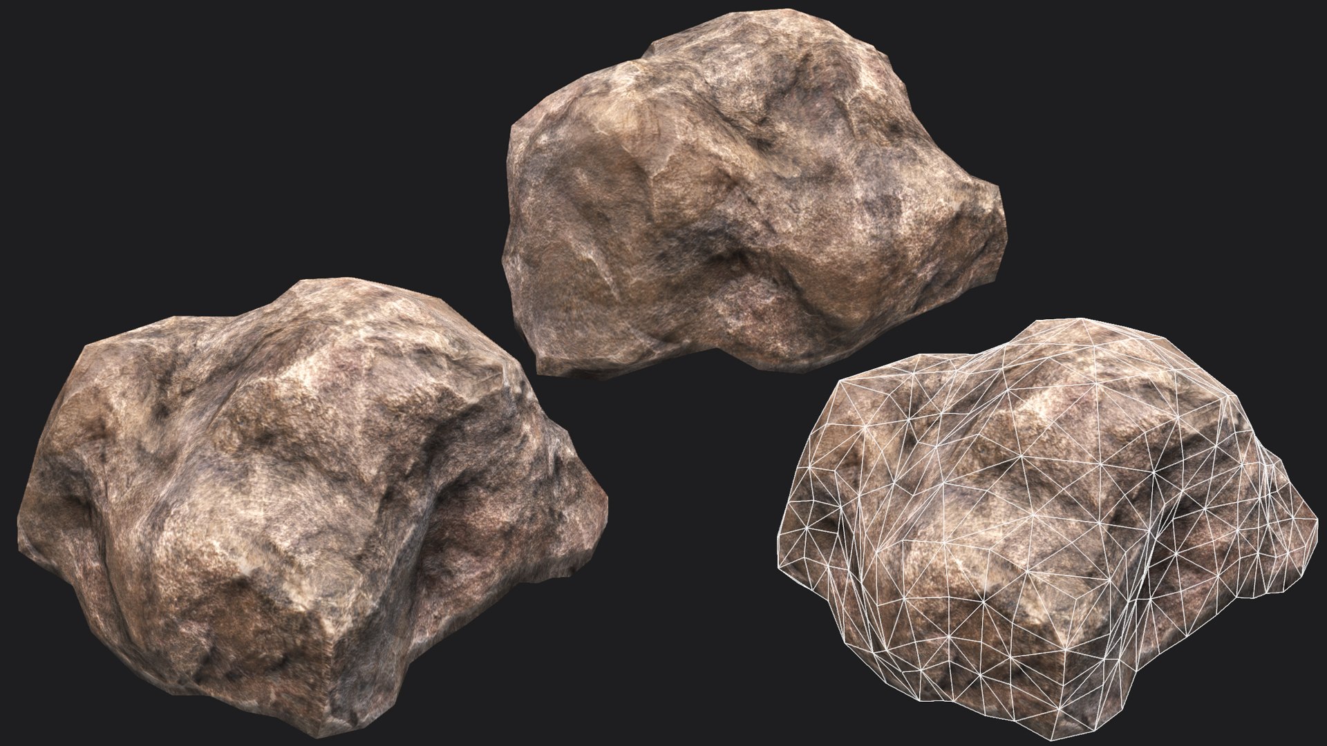3D Rock Pack 01 Pbr - TurboSquid 1203852
