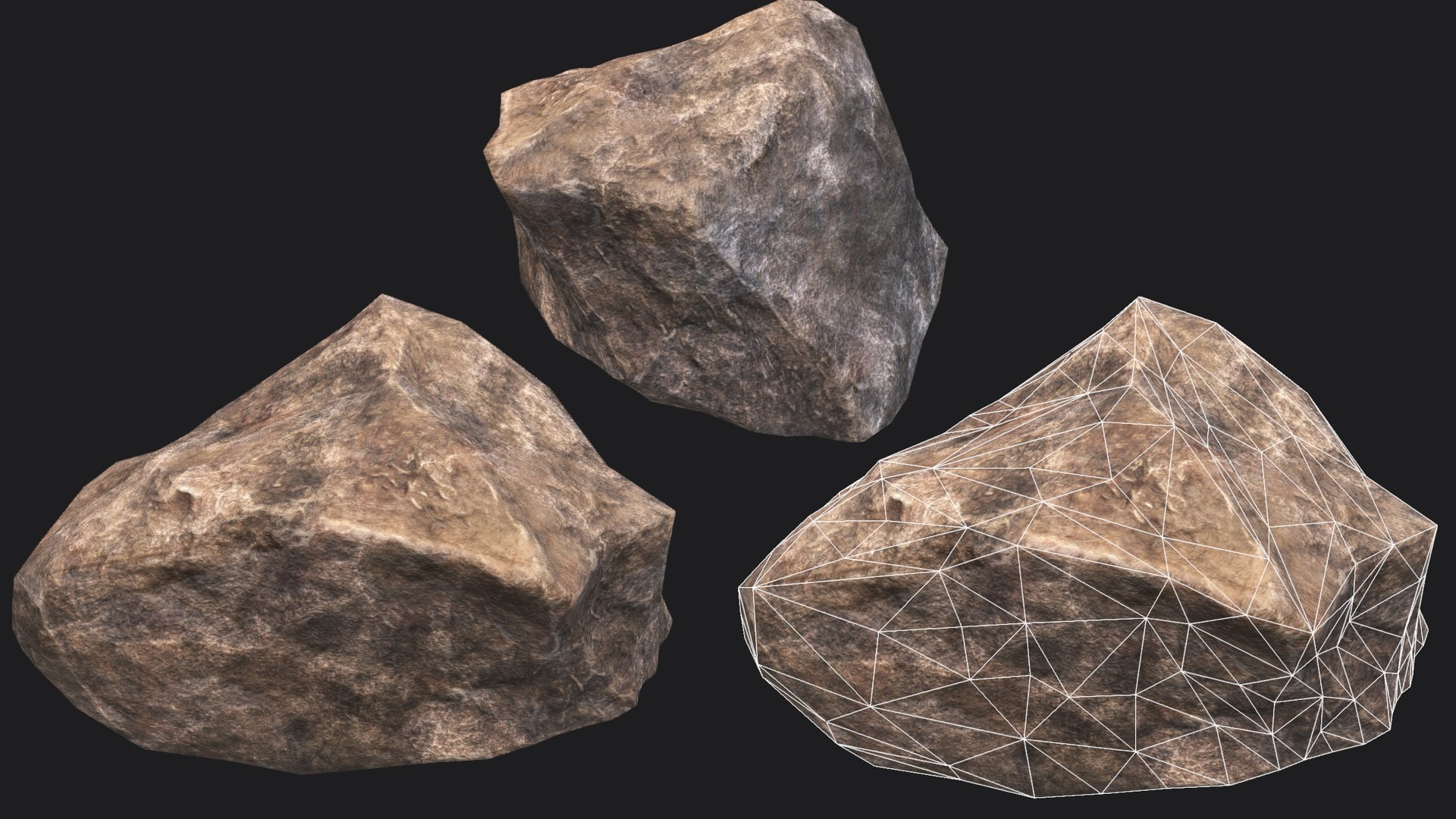 3D Rock Pack 01 Pbr - TurboSquid 1203852