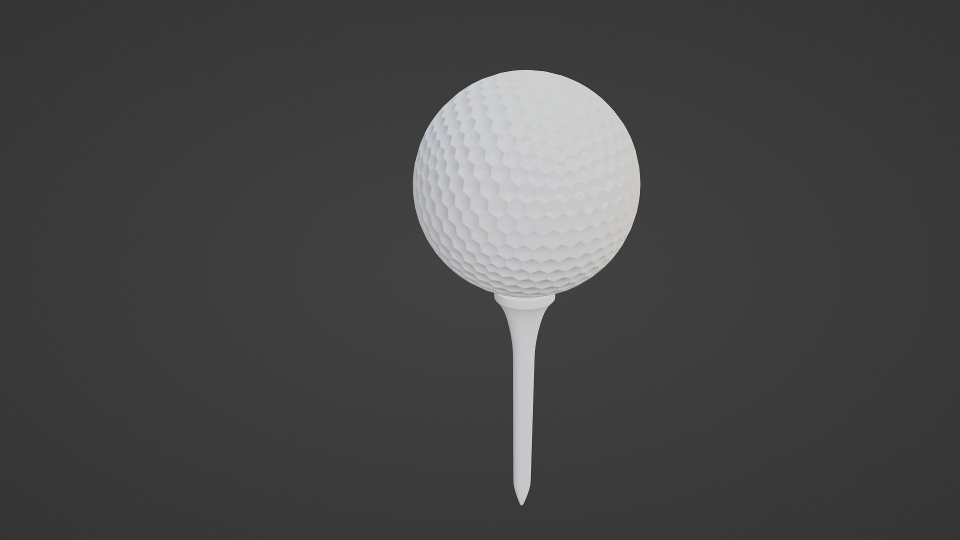 Golf Ball and Tee 3D model - TurboSquid 2085590