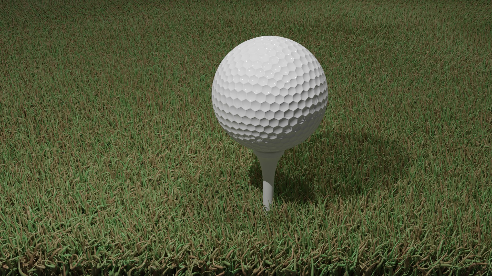 Golf Ball and Tee 3D model - TurboSquid 2085590