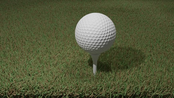 modelo 3d Golf Ball and Tee - TurboSquid 2085590