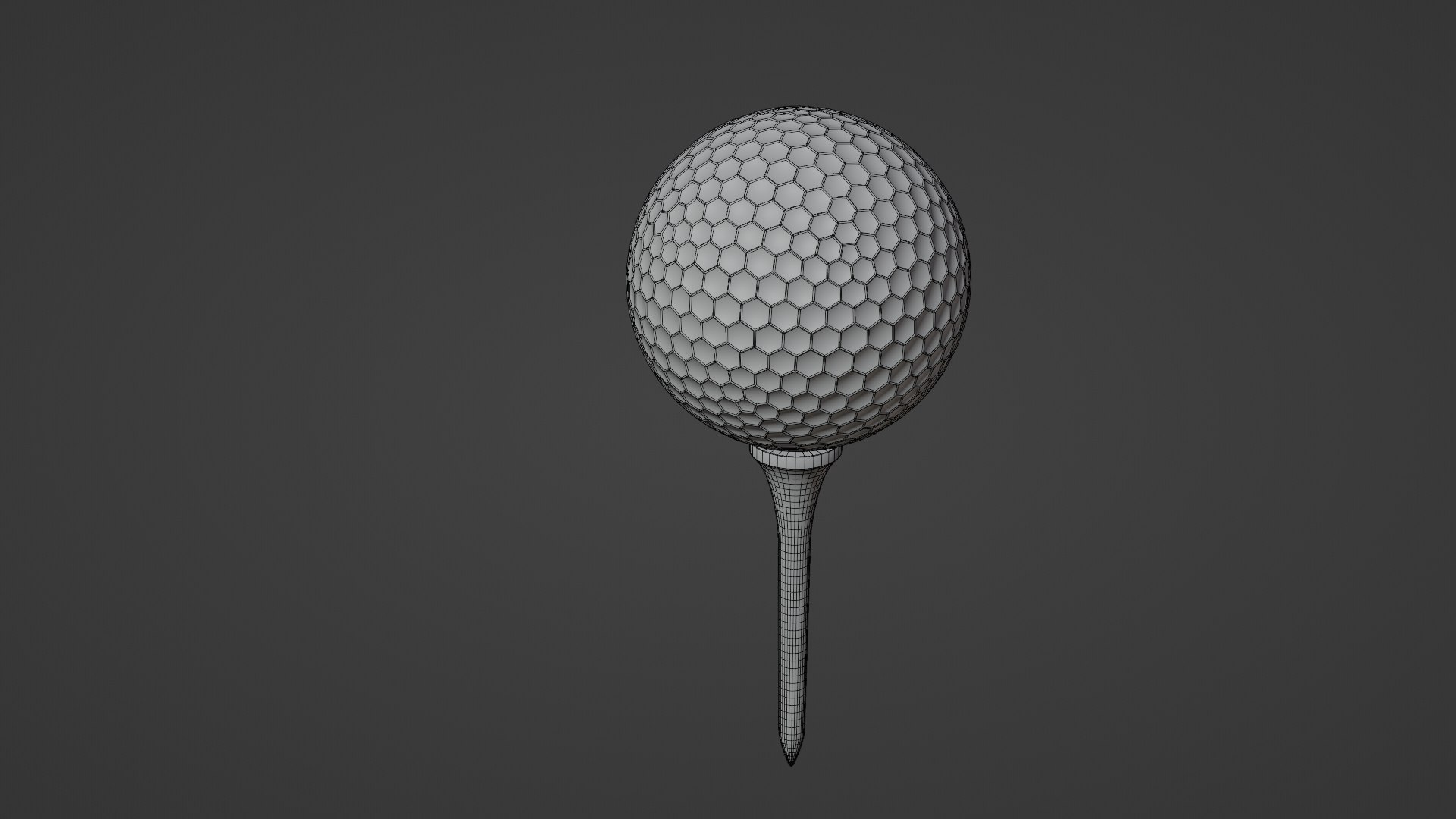 Golf Ball and Tee 3D model - TurboSquid 2085590