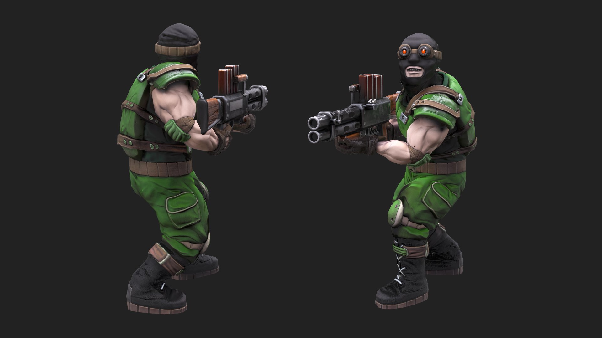 3D Animation Machine Gun Model - TurboSquid 1330761