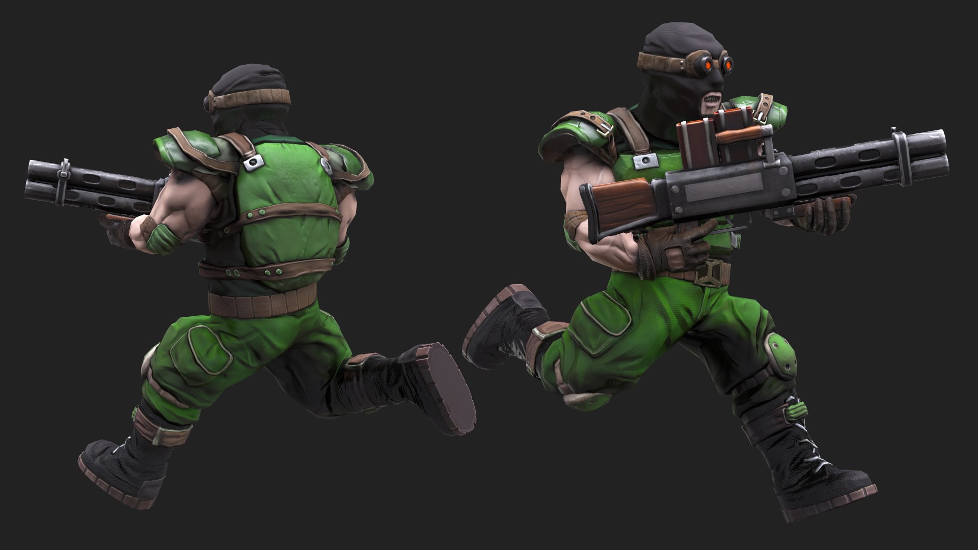 3D Animation Machine Gun Model - TurboSquid 1330761