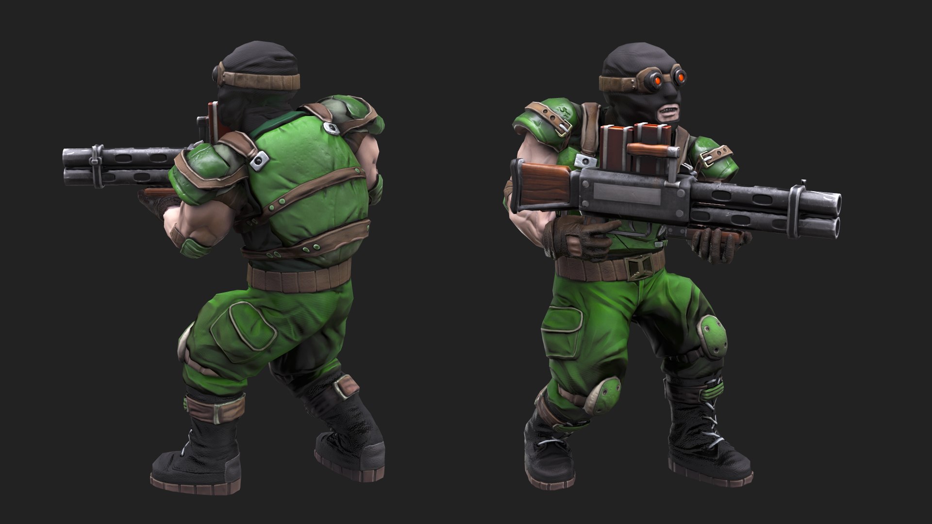 3D Animation Machine Gun Model - TurboSquid 1330761