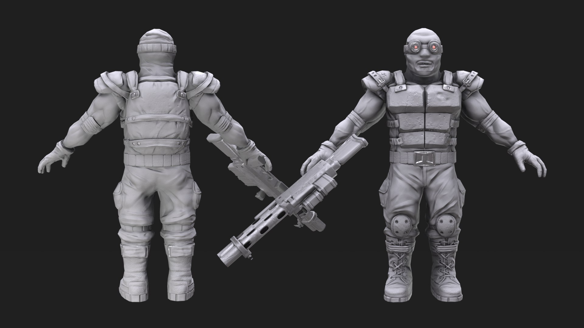 3D Animation Machine Gun Model - TurboSquid 1330761