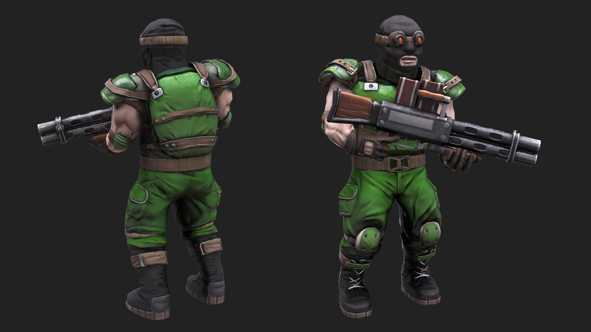 3D Animation Machine Gun Model - TurboSquid 1330761