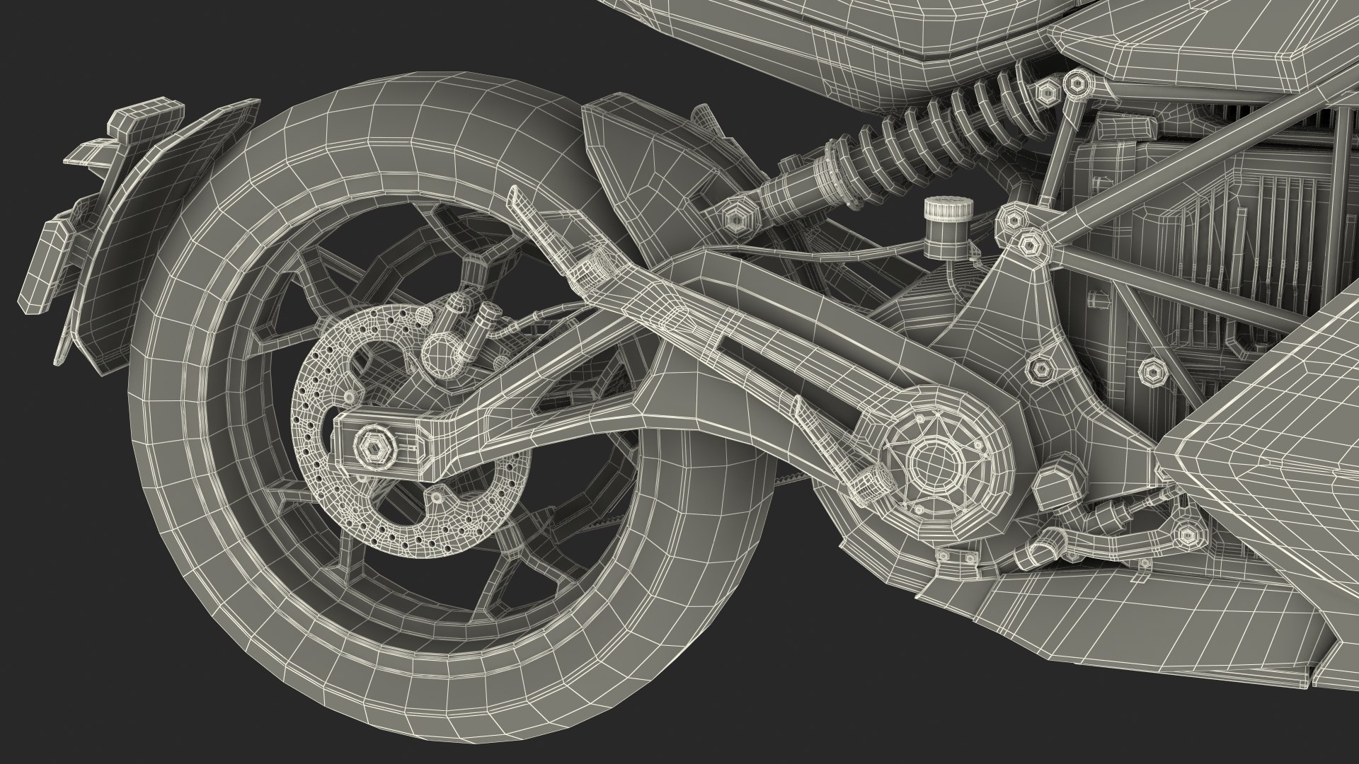 Sport motorcycle rigged electric 3D - TurboSquid 1706873