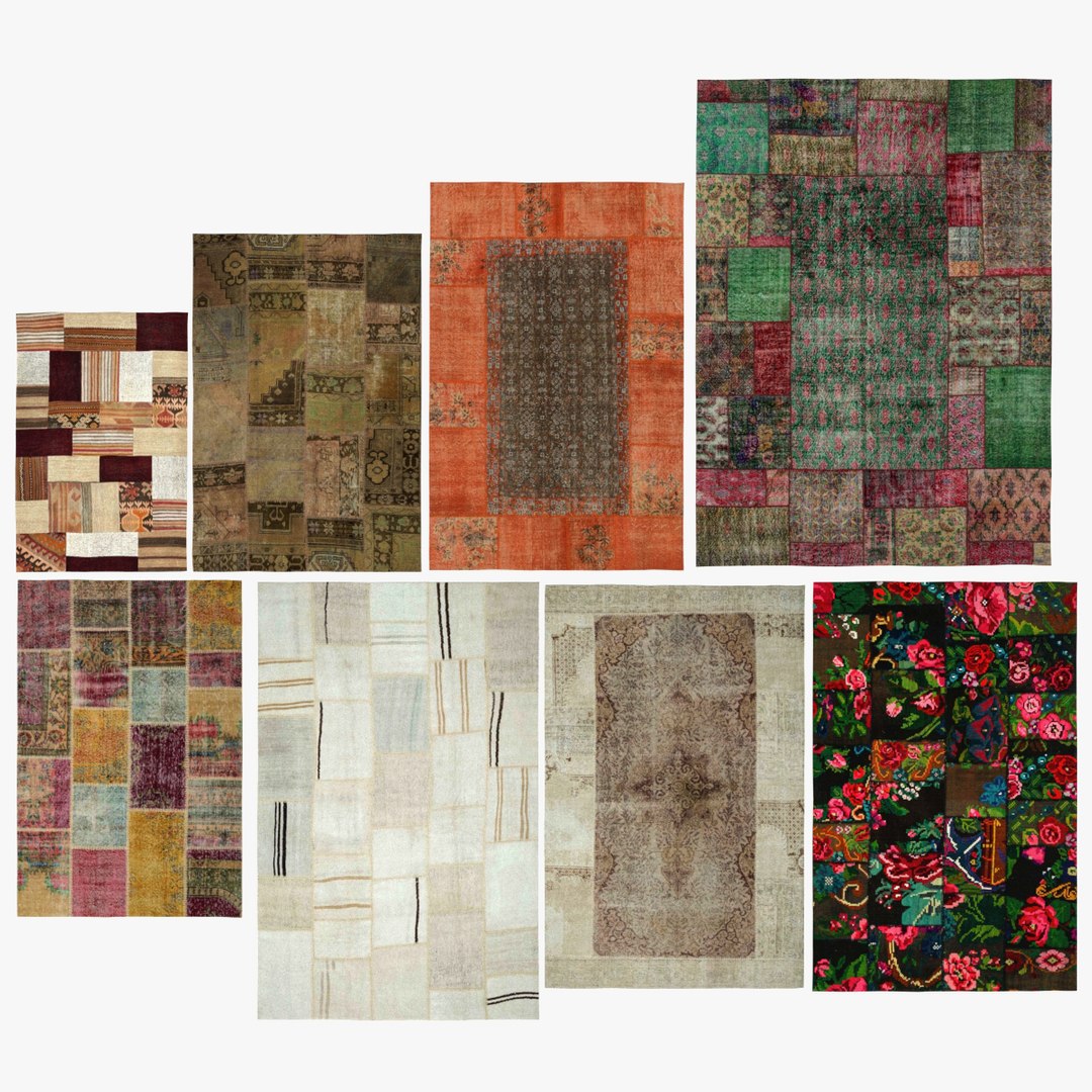 Kilim vintage patchwork vol 14 3D - TurboSquid 1996094