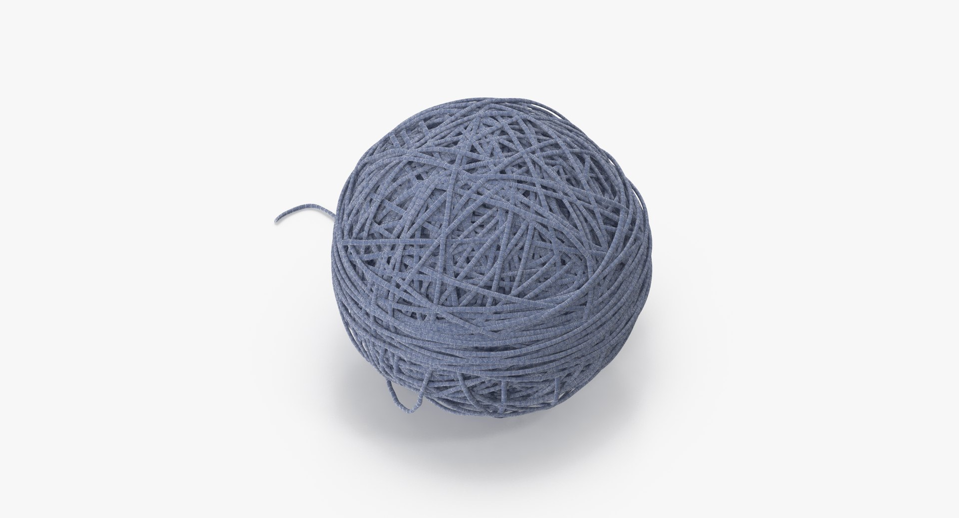 3d Model Red Ball Yarn