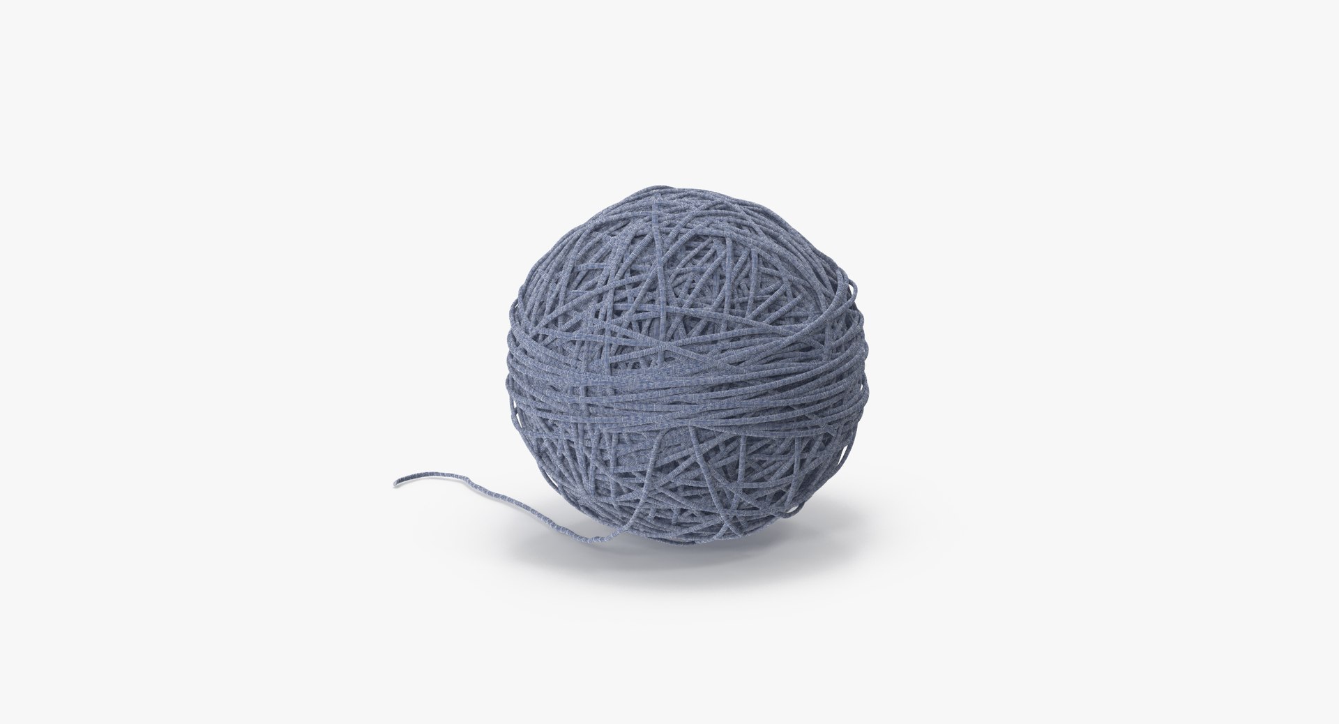 3d Model Red Ball Yarn