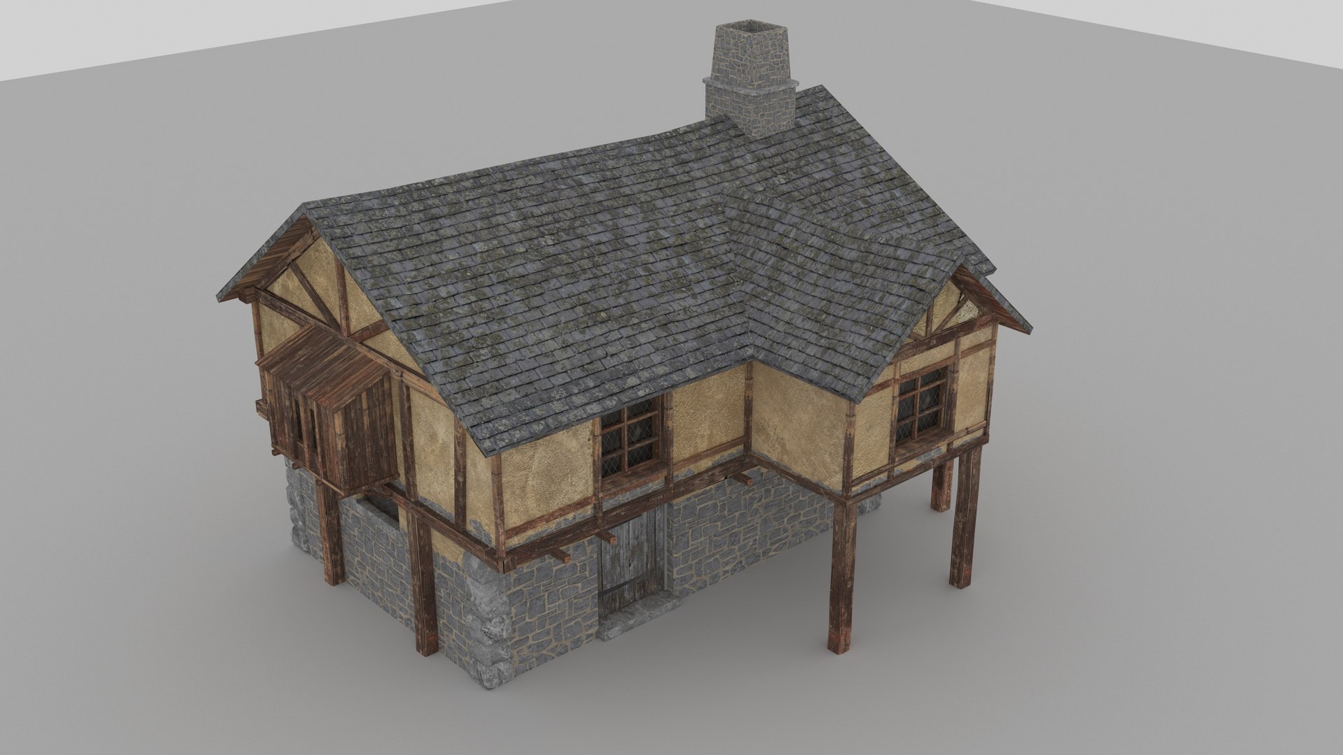 Medieval House 3D model - TurboSquid 1863431