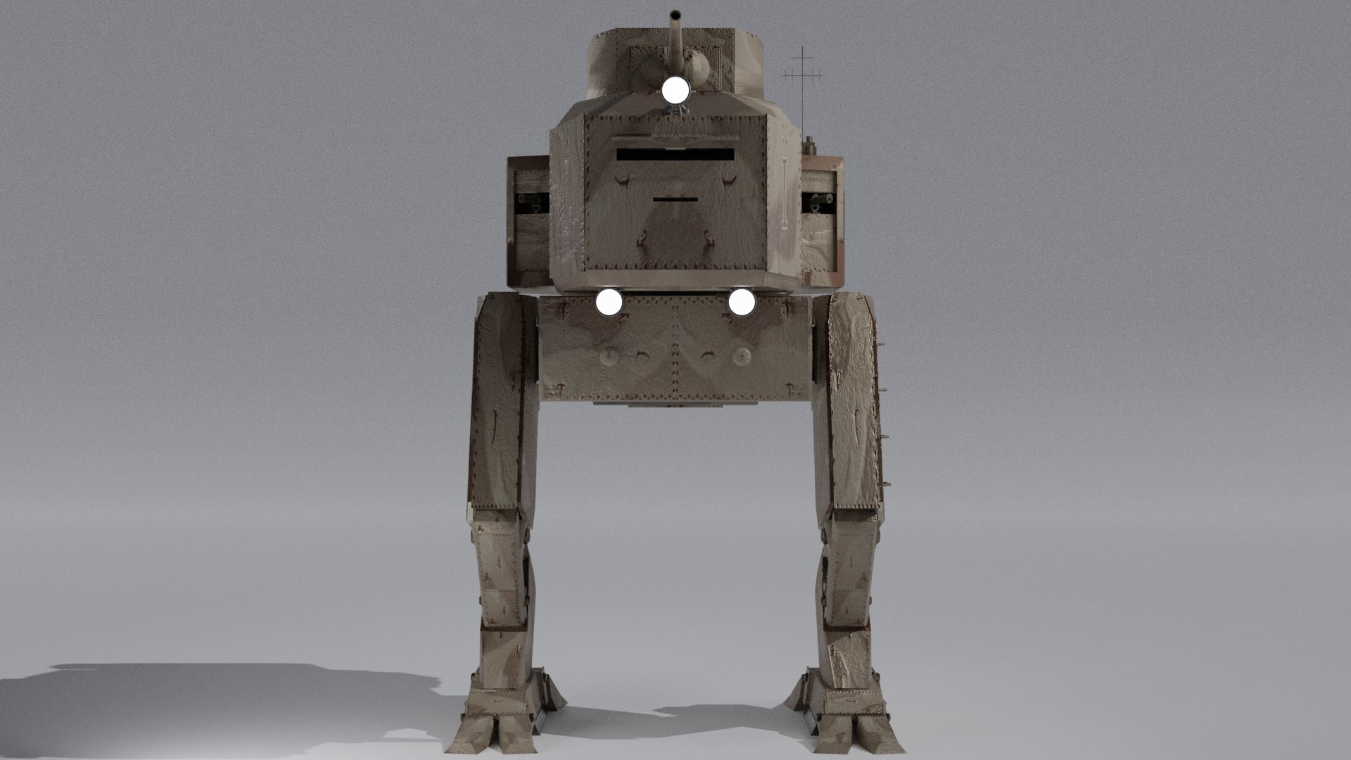 3D Model Panzer Mech Walker With RIG And LOWPOLY Desert Camo ...