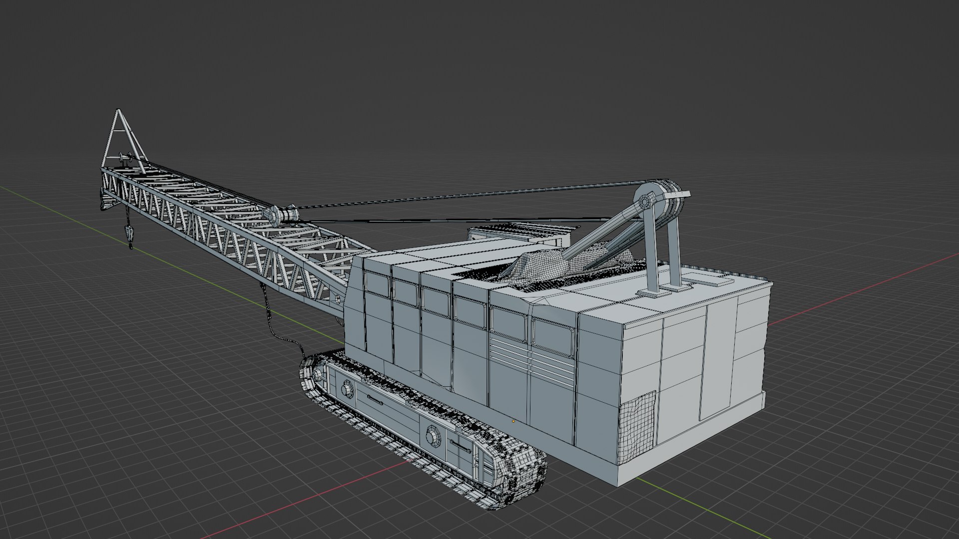3D Crawler Crane Model - TurboSquid 2000553
