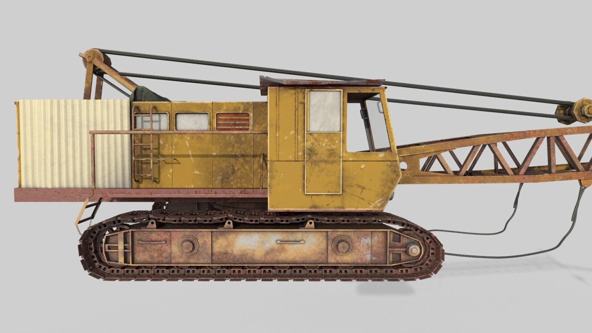 3D Crawler Crane Model - TurboSquid 2000553